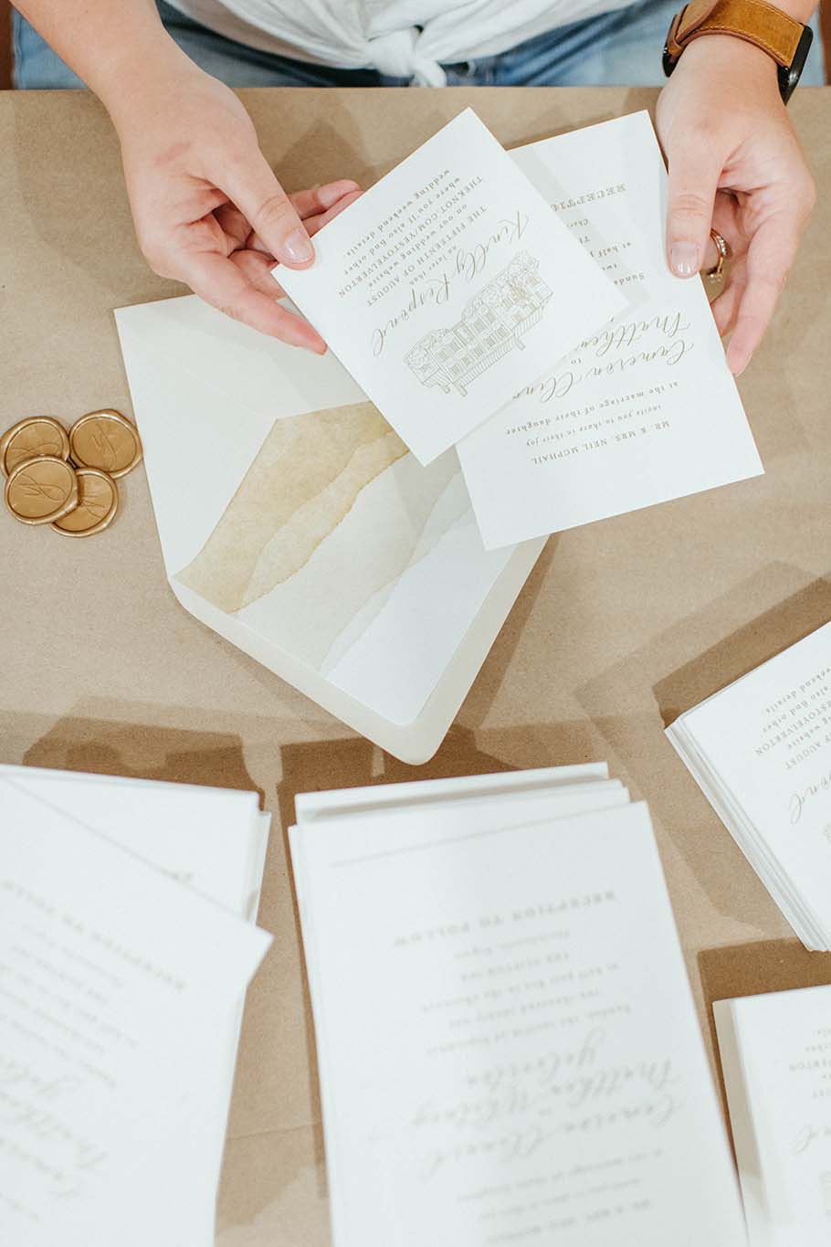 Assemble Your Wedding Invitations Like a Pro | Anna Howe Design